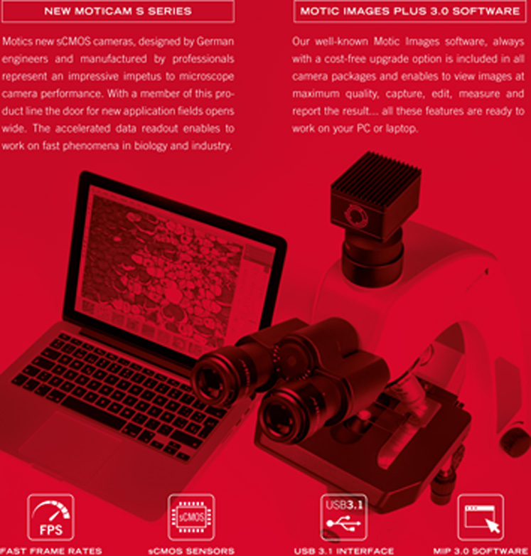 MOTIC sCMOS Industrial Camera Microscope Equipment - Industrial Press Malaysia